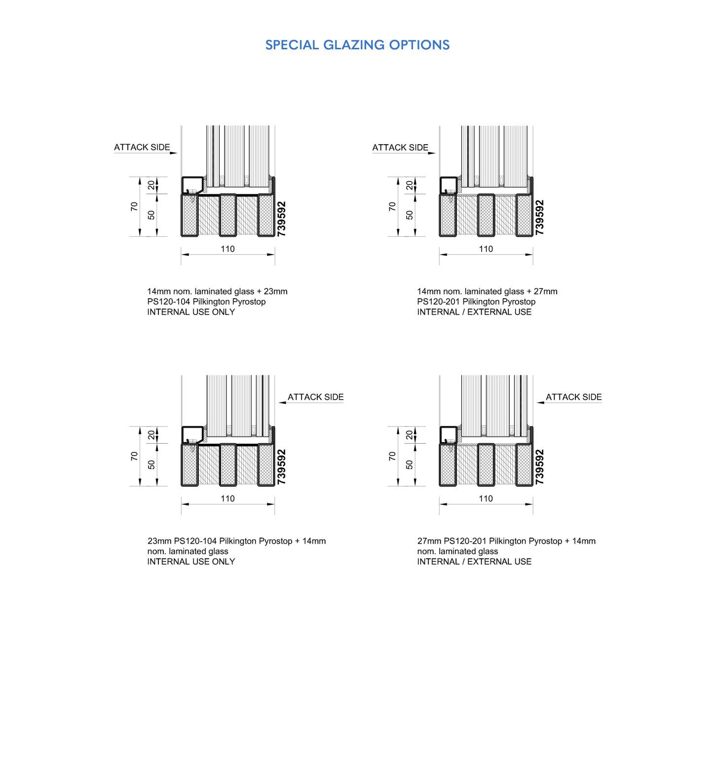 -/120/120 Insulated Fire Protection Window | Technical Protection Systems